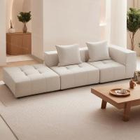 China Custom Vacuum Packed Compressed Sponge Combination Sofa Ottoman Set Modular Sectional Couch Compressed Sofa Set for Home for sale