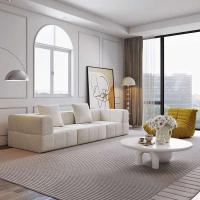 China Custom Vacuum Packed Compressed Sponge Combination Sofa Ottoman Set Modular Sectional Couch Compressed Sofa Set for Home for sale