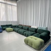 China Eco-Friendly Fabric 35D Sponge Modular Sectional Sofa Set Reclining Upholstered Vacuum Packing Living Room for sale