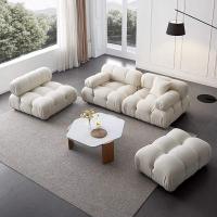 China Eco-Friendly Fabric 35D Sponge Modular Sectional Sofa Set Reclining Upholstered Vacuum Packing Living Room for sale