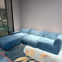 China Custom Living Room Corner Sofa Vacuum Compressed Loveseat Couch Set Fabric 35D Sponge for Home Apartment for sale