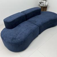 China Modern Curved Sectional Modular Sofa Tufted Reclining Fabric Sponge Compressed for Hotel Living Room for sale