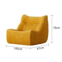China Custom Square Upholstered Leisure Recliner Sofa with 35D High Density Sponge for Home Apartment for sale