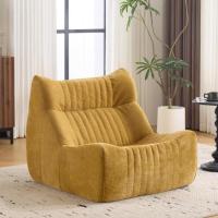 China Custom Square Upholstered Leisure Recliner Sofa with 35D High Density Sponge for Home Apartment for sale