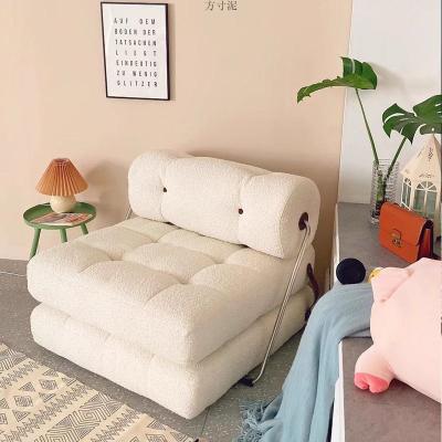 China 2025 New Single Modular Recliner Lazy Sofa Bed Foldable Floor Sofa Cloud Couch Compressed Tufted Upholstered for sale