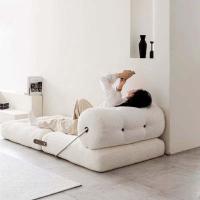 China 2025 New Single Modular Recliner Lazy Sofa Bed Foldable Floor Sofa Cloud Couch Compressed Tufted Upholstered for sale