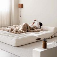 China 2025 New Single Modular Recliner Lazy Sofa Bed Foldable Floor Sofa Cloud Couch Compressed Tufted Upholstered for sale