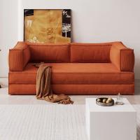 China Modern Modular Folding Convertible Sofa Bed Tufted Reclining Full 35D Sponge Comfortable Cloud Couch Compressed Living Villa for sale