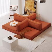 China Modern Modular Folding Convertible Sofa Bed Tufted Reclining Full 35D Sponge Comfortable Cloud Couch Compressed Living Villa for sale