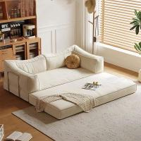 China Modern Modular Folding Convertible Sofa Bed Tufted Reclining Full 35D Sponge Comfortable Cloud Couch Compressed Living Villa for sale