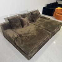 China Custom Modular Sectional Sofa Bed Corduroy Fabric 35D Sponge Vacuum Compressed for Home for sale