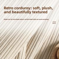 China Custom Modular Sectional Sofa Bed Corduroy Fabric 35D Sponge Vacuum Compressed for Home for sale