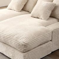 China OEM Custom Vacuum Compressed Sofa Bed Velvet 35D Sponge Modular for Apartment Hotel Villa for sale