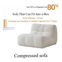 China Modern Modular Fabric Tufted Lazy Lounge Sofa with Recliner Compressed Foam Living Room Sofa 2 Seater for sale