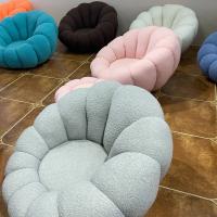 China Modern Pumpkin Bean Bag Sofa Chair Comfortable Single Seat for Small Apartment Balcony Bedroom Use for sale