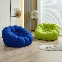 China Modern Single Sofa Chair Ottoman Bubble Football Style Breathable Mesh Recliner 110cm for Living Room for sale