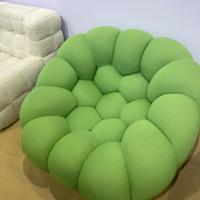 China Modern Single Sofa Chair Ottoman Bubble Football Style Breathable Mesh Recliner 110cm for Living Room for sale