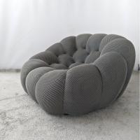 China Modern Single Sofa Chair Ottoman Bubble Football Style Breathable Mesh Recliner 110cm for Living Room for sale