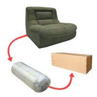 China Custom Frameless Bread Sofa Chair Fabric 35D Sponge Vacuum Compressed Single Seat for Living Room for sale