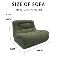 China Custom Frameless Bread Sofa Chair Fabric 35D Sponge Vacuum Compressed Single Seat for Living Room for sale