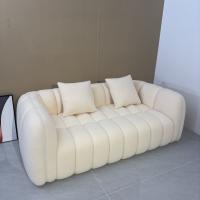 China Custom Retro Straight Comfortable Sponge Corner Modular Sofa Living Room Cloud Couch Compressed Sofa for Villa Apartment for sale