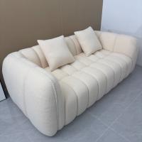 China Custom Retro Straight Comfortable Sponge Corner Modular Sofa Living Room Cloud Couch Compressed Sofa for Villa Apartment for sale