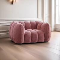 China OEM Single Seat Square Upholstered Full Sponge Leisure Fabric Reclining Lounge Sofa Chair Compressed Sofa for Bedroom Living for sale