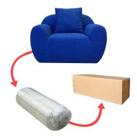 China Modern Single Reclining Square Leisure Sofa Chair Fabric 35D Sponge for Living Room Bedroom for sale