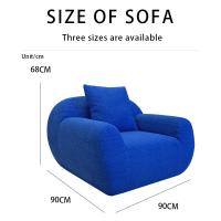 China Modern Single Reclining Square Leisure Sofa Chair Fabric 35D Sponge for Living Room Bedroom for sale