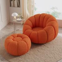 China Modern Upholstered Reclining Compressed Sofa with Footrest 35D Sponge Fabric for Villa Living Room for sale