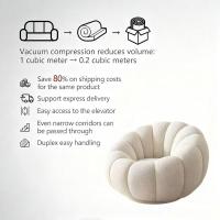 China Modern Upholstered Reclining Compressed Sofa with Footrest 35D Sponge Fabric for Villa Living Room for sale