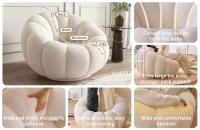 China Modern Upholstered Reclining Compressed Sofa with Footrest 35D Sponge Fabric for Villa Living Room for sale