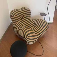 China Custom Italian Style Single Seat Designer Corner Sofa Chair with 35D Sponge Fabric for Living Room for sale