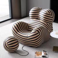 China Custom Italian Style Single Seat Designer Corner Sofa Chair with 35D Sponge Fabric for Living Room for sale