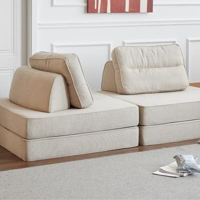China Vacuum Packing Compressed Sofa Tofu Block Module Fabric Foldable Couch 35D Sponge for Living Room for sale