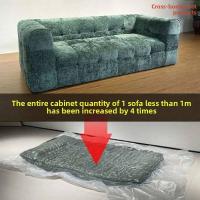 China Custom Tufted Vacuum Compressed Corduroy Sofa Bed High Density Sponge Filling Modular Sofa for Living Room for sale