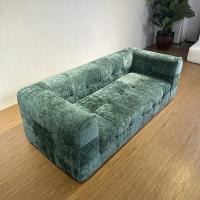 China Custom Tufted Vacuum Compressed Corduroy Sofa Bed High Density Sponge Filling Modular Sofa for Living Room for sale