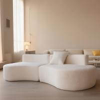 China Creative Curved Compressed Sofa with High Density Sponge Reclining Sofa Bed Modern Design for Villa & Gym Use Corner Sofa Set for sale