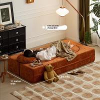 China Customized Multifunctional Compressed Sofa Bed Fabric Sectional with Sponge Filling for Living Room for sale