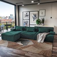 China Customized Modular L-Shape Sectional Sofa Set Fabric Sponge Filling for Living Room 7-30 Days Delivery for sale
