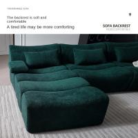 China Customized Modular L-Shape Sectional Sofa Set Fabric Sponge Filling for Living Room 7-30 Days Delivery for sale