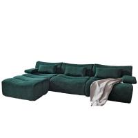 China Customized Modular L-Shape Sectional Sofa Set Fabric Sponge Filling for Living Room 7-30 Days Delivery for sale