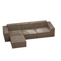 China Multi-Functional Customized Couch Fabric Sets Comfortable Compressed Sofa with Sponge Filling Convertible for Living Room Use for sale