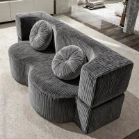 China Modern Integrated Sectional Sofa Compressed Fabric Sponge Filling 7-30 Days Delivery OEM ODM for sale