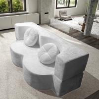 China Modern Integrated Sectional Sofa Compressed Fabric Sponge Filling 7-30 Days Delivery OEM ODM for sale