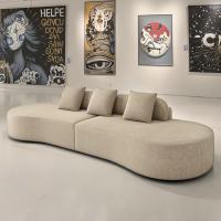 China Modern Curved Semi-Circle Living Room Sofa Set with Memory Foam Vacuum Compressed Fabric Couch for sale