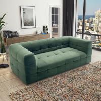 China Luxury Fabric Sectional Sofa Compressed Package Rebonded Foam Filling Customizable for Villa Living Room for sale