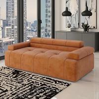 China 3-Seater Modular Compressed Sofa High Density Foam Filled Fabric for Villa Living Room for sale