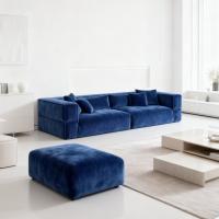 China 2-Seater Cloud Fabric Sofa with 35D Sponge Cushion for Living Room Apartment Villa School for sale