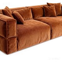 China 2-Seater Cloud Fabric Sofa with 35D Sponge Cushion for Living Room Apartment Villa School for sale